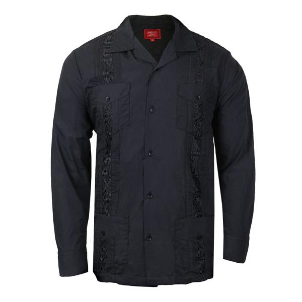 商品名: Maximos by R &amp; B SHIRT メンズ US サイズ: 3X-Large カラー: ブラック Maximos by R &amp; B New Guayabera Men's Cuban Style Bart...