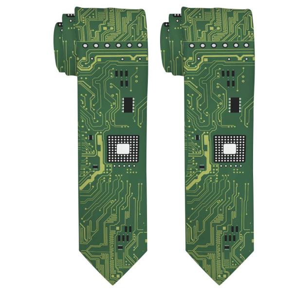 商品名:  ThisWear Computer Tech Gifts Circuit Board Tie Set Techy Tie Nerdy Programmer Gifts for Men 2-Pack Necktiesブランド: T...