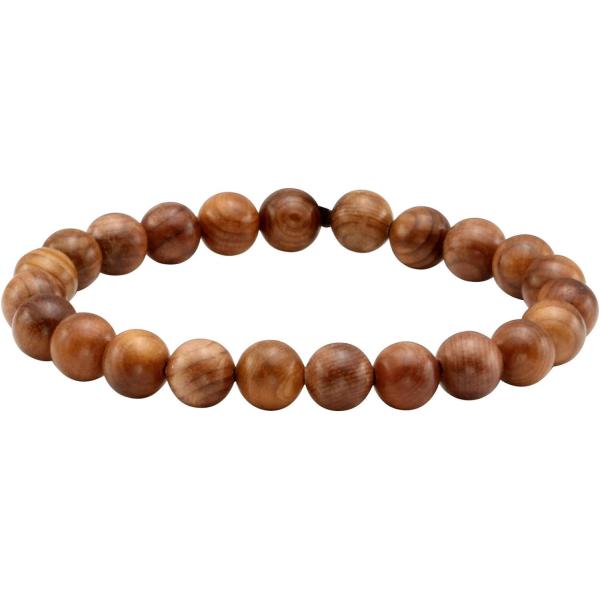 商品名MILAKOO メンズ レディース 8mm 木製ビーズブレスレット 伸縮性 天然ヨガブレスレット バングルMILAKOO Jewelry Mens Womens Wood Beaded Stretch Bracelet - 8mmブラ...