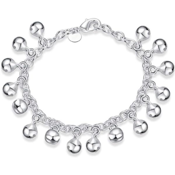 商品名Wenbin 925 スターリングシルバー ポピュラー シルバージュエリー シルバージュエリー ファッション ブティック 調節可能なベルチェーンブレスレット レディース ガールズ ブレスレットLRGKMCWTOB 925 Sterli...