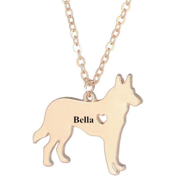 商品名パーソナライズ ペット ドッグ ネックレス カスタム 名前 ペンダント ネックレス ゴールド レトリバー ジャーマンシェパード メモリアルギフトPersonalized Pet Dog Necklace Custom Any Name...