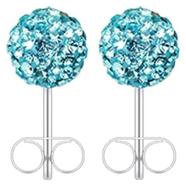 商品名Covet Jewelry マルチスプリンクルドットマルチジェムボールイヤースタッドイヤリングMulti-Sprinkle Dot Multi Gem Ball Ear Stud Earrings (Aqua, Ball Size: ...