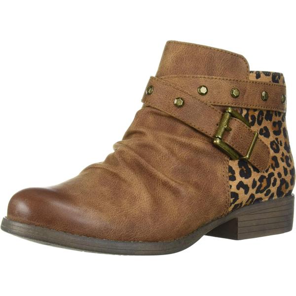 商品名WHITE MOUNTAIN レディース W29835 US サイズ: 7 カラー: ブラウンWHITE MOUNTAIN Shoes SAVANT Women's Boot, SADDLE/WAXY/FABRIC W/LEOPARD...