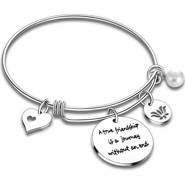 商品名ベストフレンドバングル フレンドシップチャームブレスレット レディース ガールズ ベストフレンドブレスレット 友人への誕生日プレゼントに, 金属,Nimteve Best Friend Bangle Friendship Charm ...