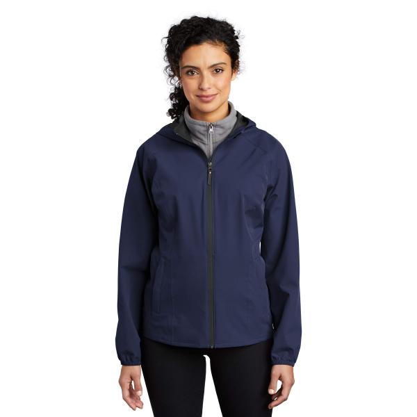 商品名: Port Authority レディース エッセンシャル レインジャケット US サイズ: Medium カラー: ブルー Port Authority Ladies Essential Rain Jacket, True Nav...