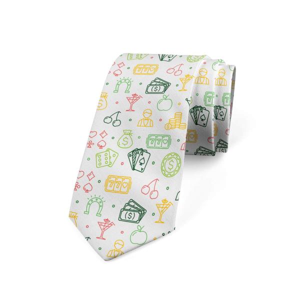 商品名:  Lunarable Men's Tie, Colorful Pattern Gambling, Necktie, 3.7", Multicolorブランド: Lunarable商品サイズ: 3.7"高さ: 1.27cm横幅: 9...