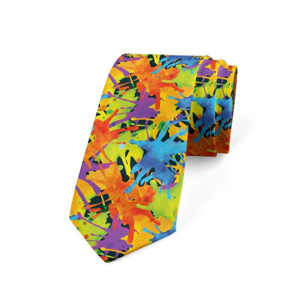 商品名:  Ambesonne Men's Tie, Color Splashes Funky, Necktie, 3.7", Multicolorブランド: Ambesonne商品サイズ: 3.7"高さ: 1.27cm横幅: 9.398c...