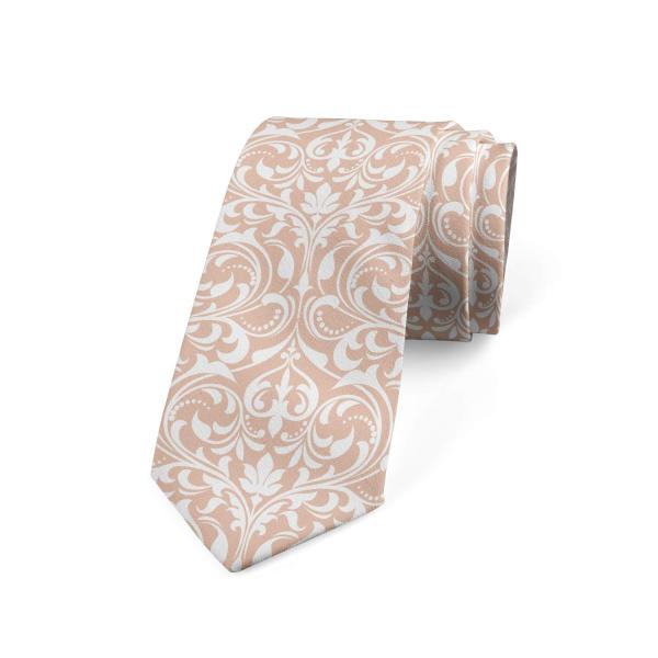 商品名:  Lunarable Men's Tie, Bohemian Pale Lacework, Necktie, 3.7", Pale Peach and Whiteブランド: Lunarable商品サイズ: 3.7"高さ: 1.27...