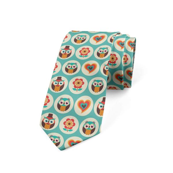 商品名:  Ambesonne Men's Tie, Clothed Owls Male Female, Necktie, 3.7", Multicolorブランド: Ambesonne商品サイズ: 3.7"高さ: 1.27cm横幅: 9....