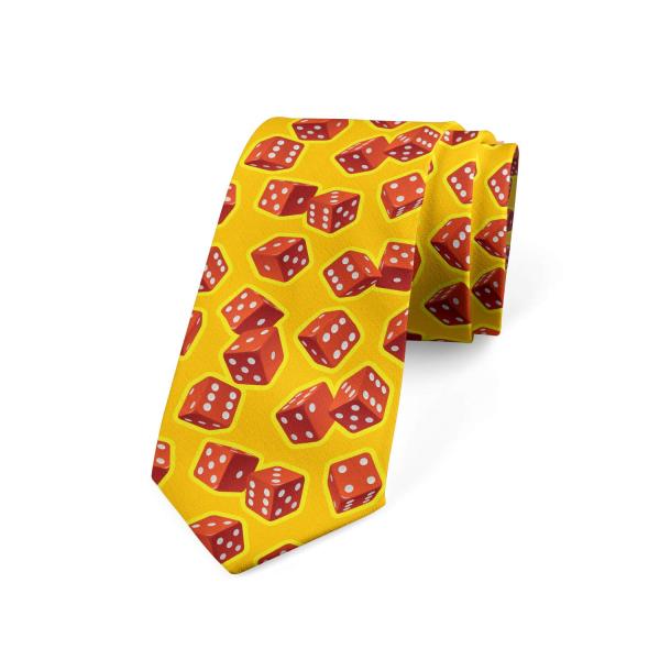 商品名:  Lunarable Men's Tie, Dice Gambling, Necktie, 3.7", Marigold Cinnamon Whiteブランド: Lunarable商品サイズ: 3.7"高さ: 1.27cm横幅: ...