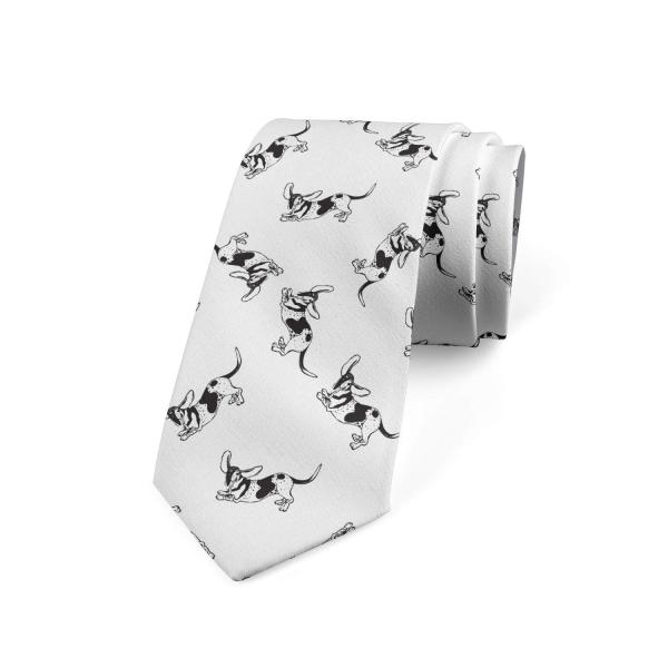 商品名:  Ambesonne Men's Tie, Shocked Long Eared Dog, Necktie, 3.7", Black and Whiteブランド: Ambesonne商品サイズ: 3.7"高さ: 1.27cm横幅:...
