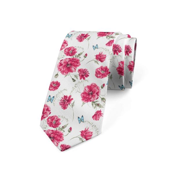 商品名:  Ambesonne Men's Tie, Poppy Flora Blossoms, Necktie, 3.7", Pink Reseda Green Blueブランド: Ambesonne商品サイズ: 3.7"高さ: 1.27...