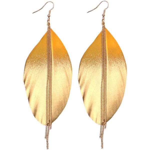 商品名D.Rosse シックなハンドメイドの目を引くブリリアントシャイン 軽量 ボヘミアン 自然 フェザー イヤリング レディース ガールズChic handmade eye catching brilliant shine light w...