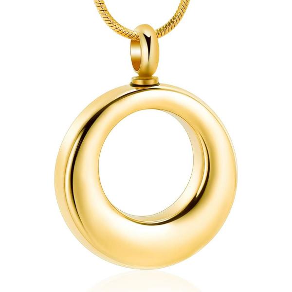 商品名Minicremation 火葬ジュエリー 遺灰用骨壺ネックレス ステンレススチール サークルオブライフ 永遠の思い出 遺灰用ペンダント, 金属, なしMinicremation Cremation Jewelry Urn Neckl...