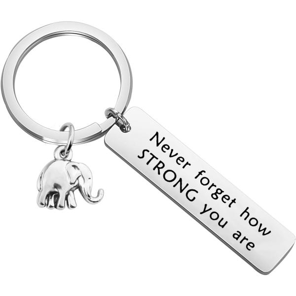 商品名bobauna エレファント キーチェーン Don't Forget How Strong You are Strength ジュエリー お友達 家族 動物愛好家bobauna Elephant Keychain Don't Forg...