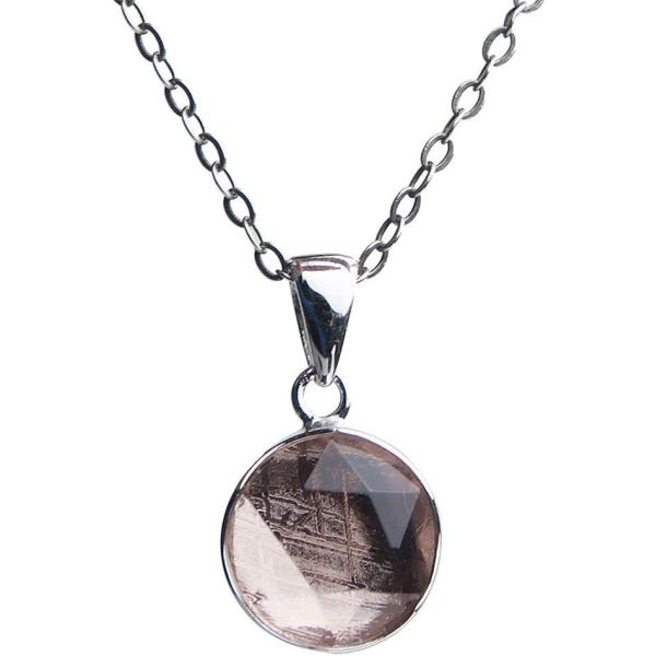 商品名DUOVEKT 天然ジベオン鉄隕石ペンダントネックレス レディース メンズ ローズゴールド ダビデの星 モルダビア 925シルバーチェーンジュエリー 10mmDUOVEKT Natural Gibeon Iron Meteorite ...