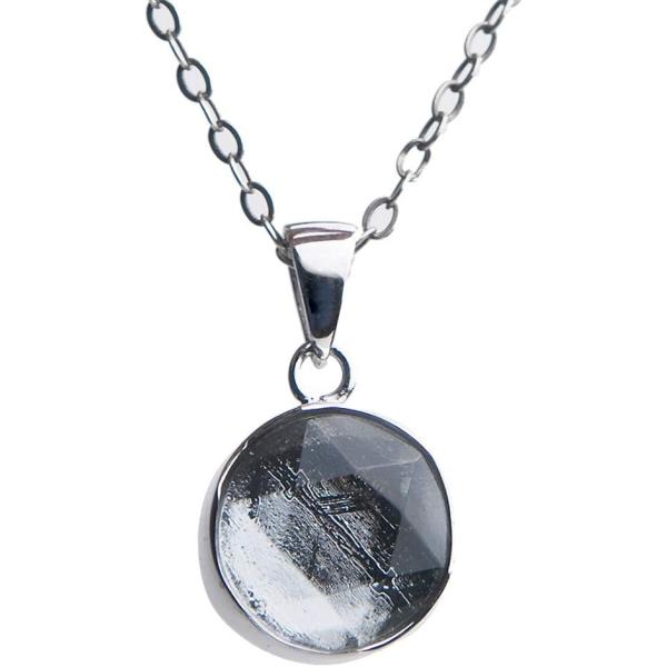 商品名DUOVEKT 100%天然ジベオン鉄隕石ペンダントネックレス 女性 男性 ダビデの星 モルダビア 925シルバーチェーンジュエリー 12mmDUOVEKT 100% Natural Gibeon Iron Meteorite Pen...