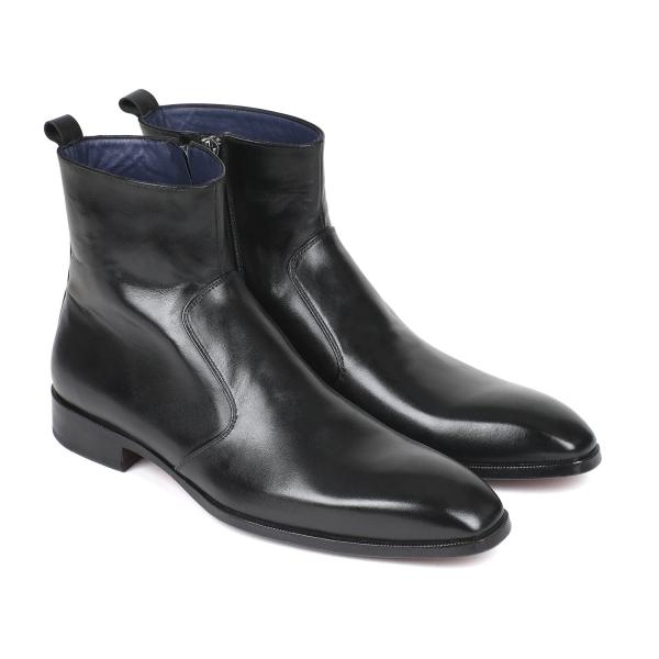 商品名:  Paul Parkman Black Leather Side Zipper Boots (ID#BT485-BLK)ブランド: Paul Parkman商品サイズ: 11.5商品番号: 色: Black素材: Leather海...
