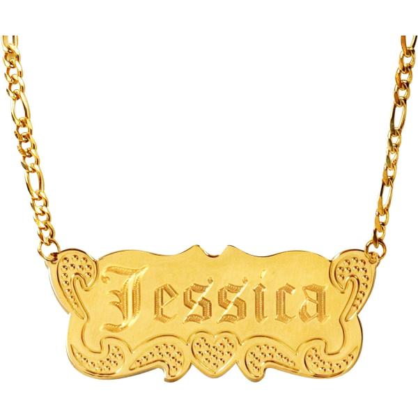 商品名ProLuckis Handmade Personalized Name Jewelry Necklace 18k Gold Plated-Custom Made Any Name (Style 1)ブランド：ProLuckis商品サ...