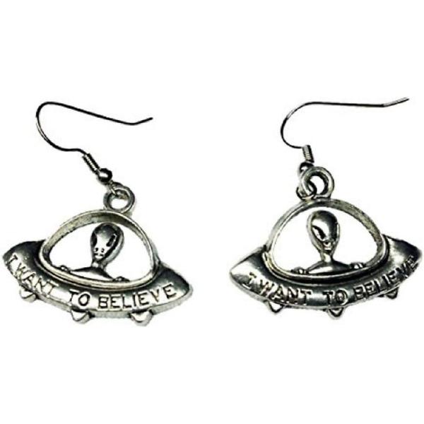 商品名X-Files I Want To Believe Alien Flying Saucer French Wire Earringsブランド：The X-Files商品サイズ：商品番号：色：osfm素材：enamel