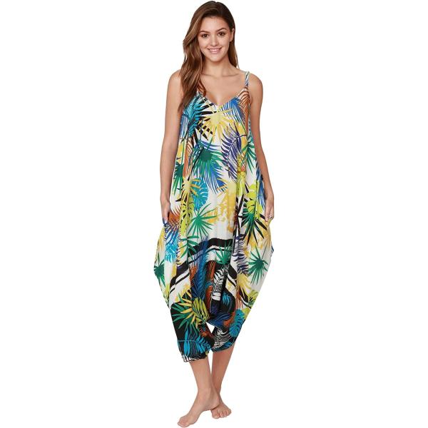 商品名: INGEAR Harem Jumpsuit Romper Bohemian Boho Loose Relax Fit Tie Dye Handkerchief Jumpsuits (Tropical Paradise, Small...