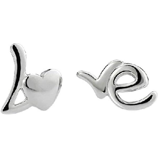 商品名Ai.Moichien レディース スタッドピアス ラブハート 925スターリングシルバー バレンタインデー プロミス 華奢な女の子のジュエリーギフト, 金属Ai.Moichien Women Stud Earrings Love H...