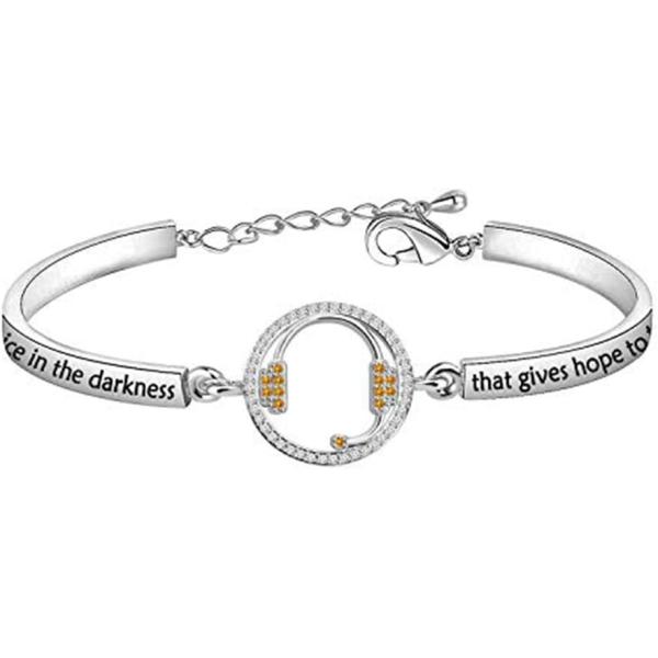 商品名AKTAP 911 ディスパッチャーンチャームバングル 緊急オペレータージュエリー Always Remember It's Your Voice in The Dark That Gives Hope Thank YouギフトにAK...