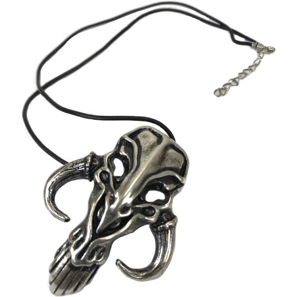 商品名マンダロリアンスカル ミソサウルペンダント 真鍮 スターウォーズ ヨガ マンドネックレス シルバーMandalorian Skull Mythosaur Pendant Brass Star Wars Yoga Mando Neckl...
