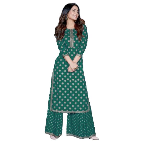 商品名: [INDACORIFY] パンツセットパーティーウェアドレスで魅力的なデザインの女性のレーヨンSmartyKurti (Medium(38)) Traditional Jaipur Women's Rayon Smarty Kur...