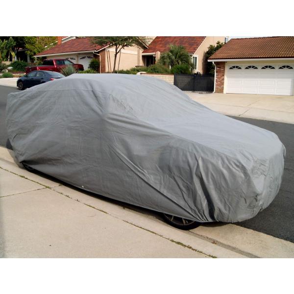 商品名:  Tuningpros CC-TO41 Waterproof Semi-Custom Fit Grey Rain Barrier Non-Woven Fabric Car Cover, Compatible with 2012-2...