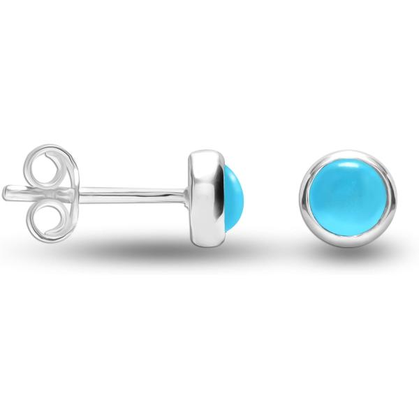 商品名LeCalla Flaunt スターリングシルバージュエリースタッドピアス ティーン/レディース (ジェムストーン誕生石 ラウンド4mm)LeCalla Flaunt Sterling Silver Jewelry Stud Earr...