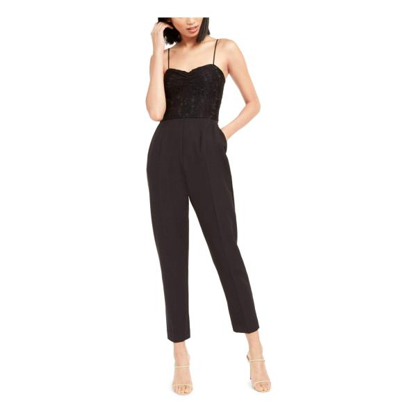 商品名:  Leyden Womens Lace Overlay Sweetheart Neck Jumpsuit Black Mブランド: Leyden商品サイズ: Medium高さ: 23.3934cm横幅: 21.209cm奥行: 5...