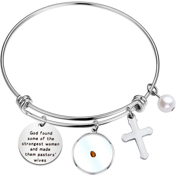 商品名HOLLP 牧師 妻 ギフト 信仰 マスタード シード ブレスレット 宗教 ジュエリー 牧師 感謝 ギフト 神 発見 最強の女性と牧師の妻 ブレスレットHOLLP Pastors Wife Gift Faith Mustard See...