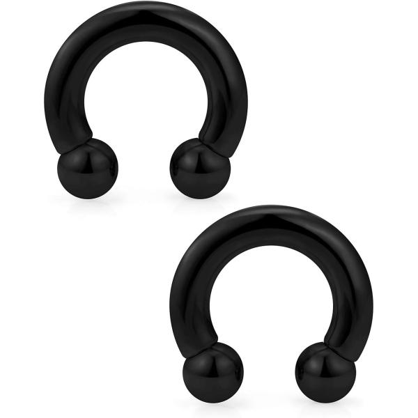 商品名Ftovosyo PAリング 内部ねじ式 円形バーベル 蹄鉄型 ラージセプタムリング イヤーゲージ イヤリング 2G 4G 6G 8G 12mm/16mm 316L サージカルスチール ピアス ボディジュエリー レディース メンズFt...