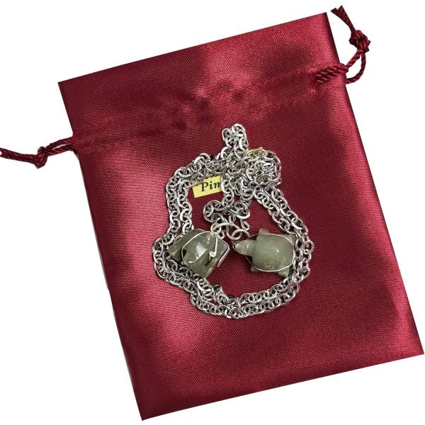 商品名Love 天然グリーンペンダントストーン グリーンタートル エレファント 健康 長持ち 旅行 安全 富 繁栄 成功 幸運 ジュエリー ネックレス ステンレス レディース メンズ チャーム 幸運 成功 富Love Natural Gre...