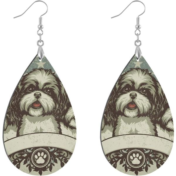 商品名Wooden Round Leaf Earrings for Girls and Women Silver Drop Dangle Earrings Sets Birthday Everyday Cute Jewelry Gifts ...