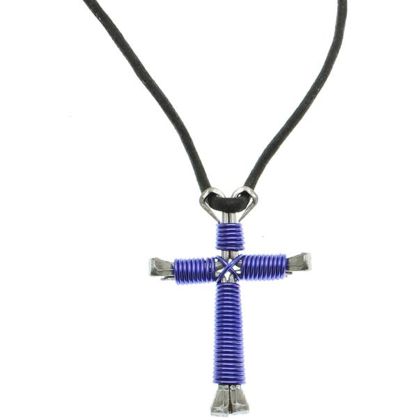 商品名Intercession 馬蹄 ネイル クロスネックレスIntercession  Horseshoe Necklace (Purple, Lavender)ブランド：Intercession商品サイズ：高さ：0.9 cm横幅：6.6...