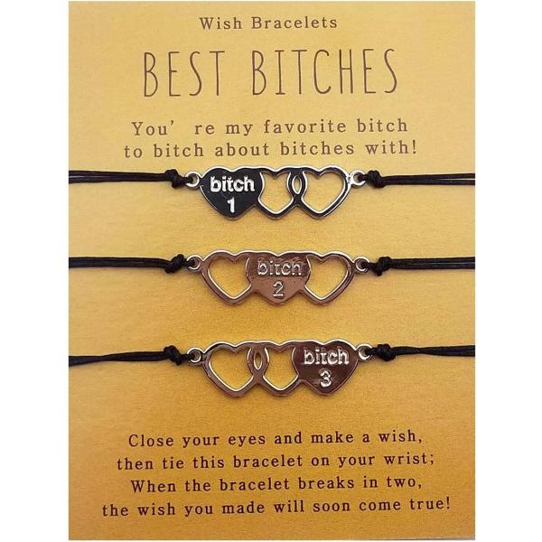 商品名Binami 2/3ピース 姉妹ブレスレット マッチングハートブレスレット ジュエリーギフト 姉妹 女性 双子 娘Binami 3 Pcs Best Friend Matching Bracelet Friendship Sister...