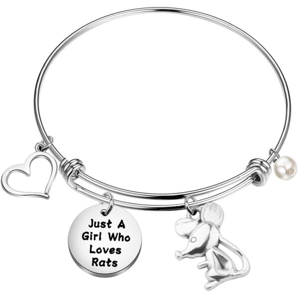 商品名FAADBUK 面白いネズミブレスレット 動物好きのギフト ネズミが好きの女の子に ジュエリーブレスレット ネズミ好きのギフト ネズミの恋人へのギフト, 金属, ファードバック,FAADBUK Funny Rat Bracelet A...