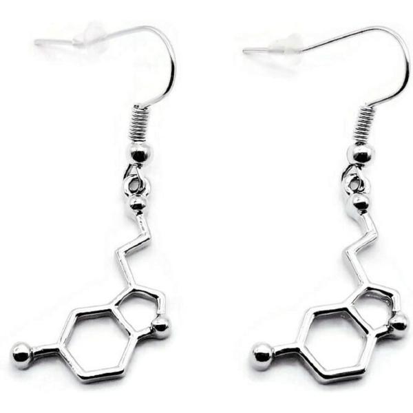 商品名セロトニン 分子イヤリング 精神科医 ギフト 心理学者 ギフト 神経学者 神経伝達 幸福化学学 化学生物学 精神ジュエリー 分子ギフト 科学学生 教師 科学愛好家 ギフト セロトニン イヤリングKit's Kiss Serotonin...