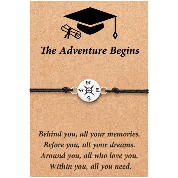 商品名Tarsus 卒業ギフト 2021 コンパス ブレスレット レディース メンズ ボーイズ ガールズ ブラックTarsus College Graduation Gifts for Her 2023, Masters Degree Ph...