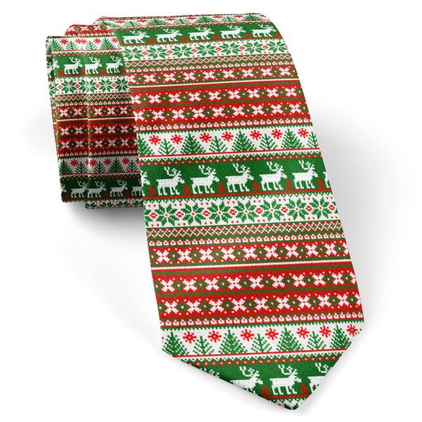 商品名: Skinny Slim Fashion Necktie for men, Novelty Conversational Neckwear Ties (Ugly Sweater Merry Christmas Happy Patte...