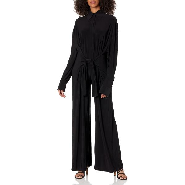 商品名:  Norma Kamali Women's Oversized TY Front NK Shirt Jumpsuit, Black, Smallブランド: Norma Kamali商品サイズ: Small高さ: 37.7cm横幅:...