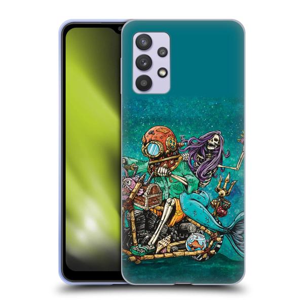 商品名:  Head Case Designs Officially Licensed David Lozeau Mermaid and Driver Motorcycle Colourful Art Soft Gel Case Compa...