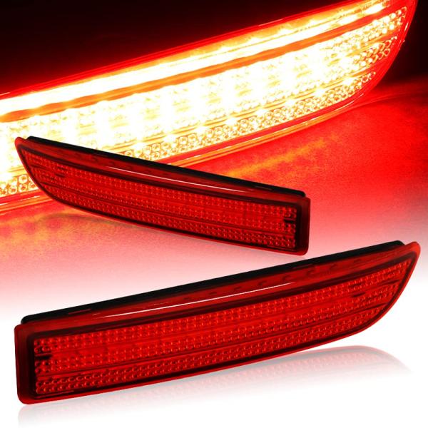 商品名:  Q1-TECH, Red Lens Full LED Bumper Reflector Lights Compatible with 2008 - 2014 Scion xD , 2006 - 2012 Toyota RAV4 ...