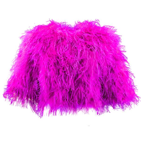 商品名:  LVCOMEFF Women Natural Ostrich Fur Feather Crop Jacket Coat For Wedding Party Festival Luxurious Bride (hot pink, ...