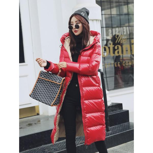商品名:  YHWW Down Jacket,White Duck Down Jacket Women Thick Long Winter Coat Women Hooded Korean Female Puffer Jacket Doud...