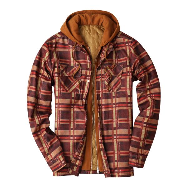 商品名:  Sweatshirts for Men,Men's Warm Sherpa Lined Fleece Plaid Flannel Shirt Button Down Zip Jacket Coat Hoodies Sweater...
