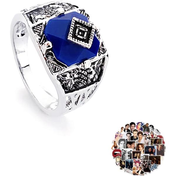 商品名UoYu 21 pcs The Vampire Diaries Jewelry Sticker Set Daylight Walking Signet Caroline's Ring for Fans Jewelry for Men ...