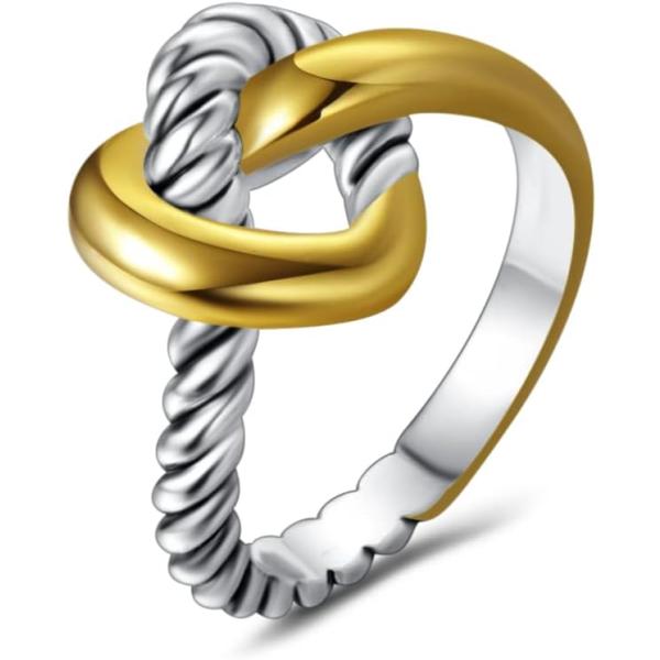 商品名UNY Jewel Love Knot Tie the Knot ブライズメイドプロポーズ ウェディングジュエリー デザイナーインスピレーション 男の子 女の子 プロミス エタニティバンドリング, 金属, 宝石なしUNY Jewel ...